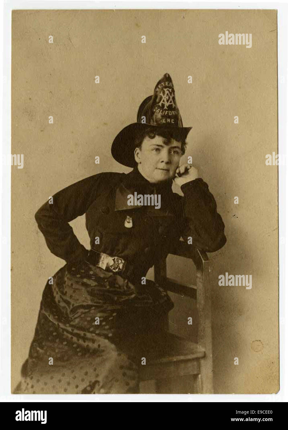 Lillie Hitchcock Coit, dressed as an honorary member of the ...