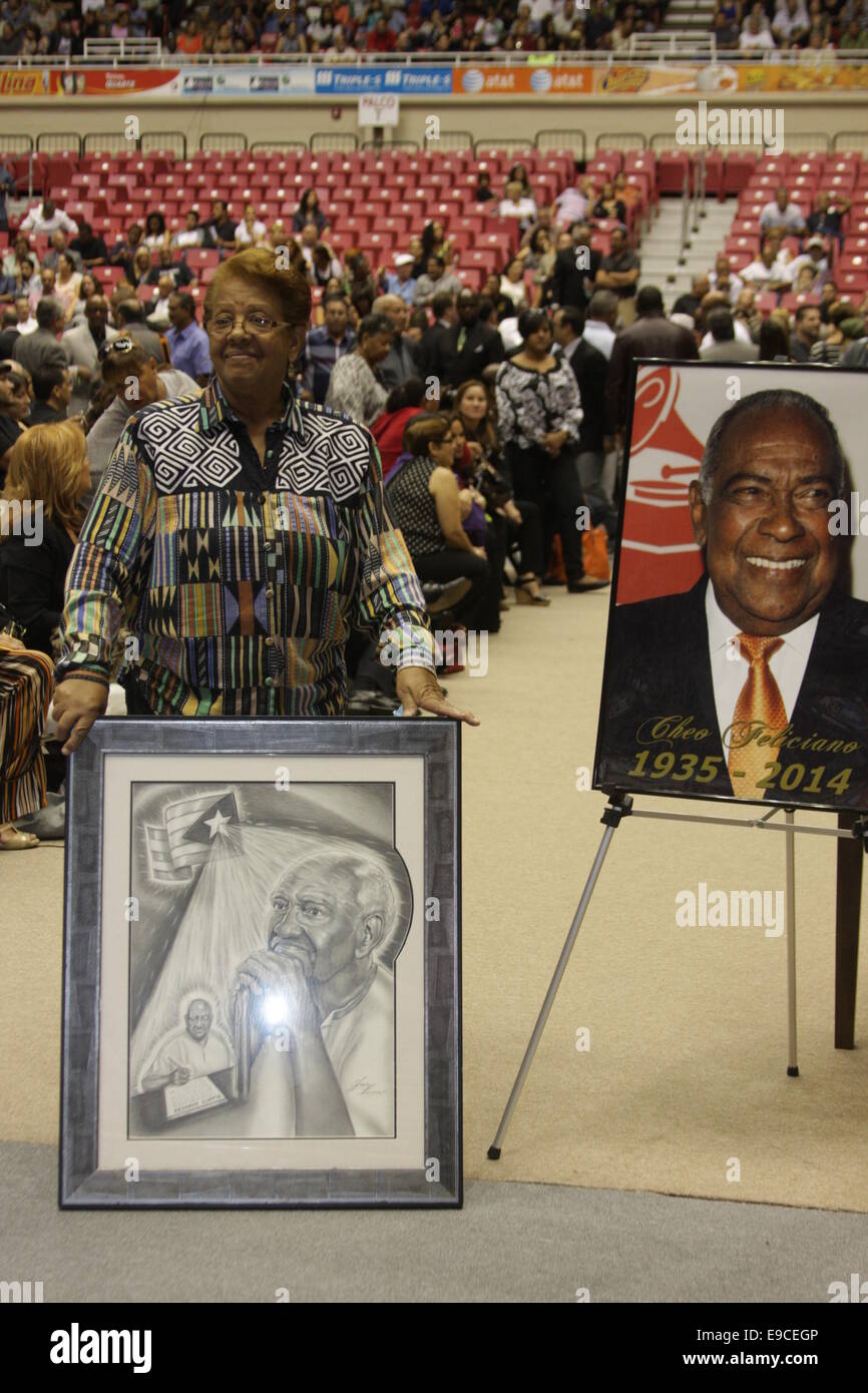 Puerto Rican salsa singer Jose ''Cheo'' Feliciano lies in his open ...