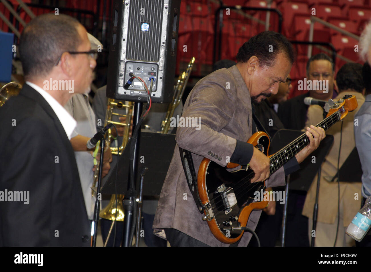 Puerto Rican salsa singer Jose ''Cheo'' Feliciano lies in his open ...