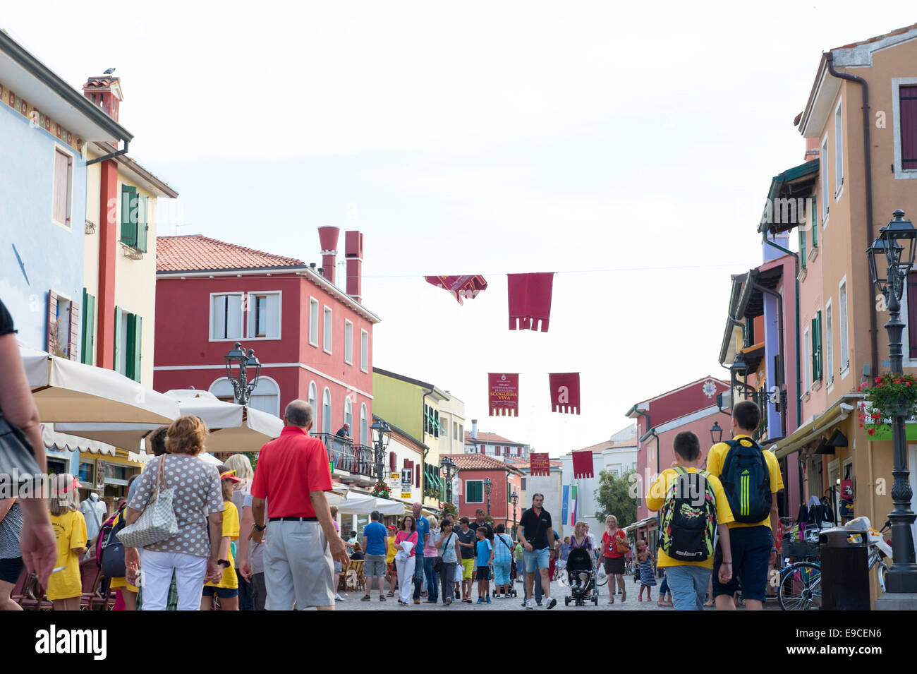 People, City, Adria, Adriatic, sea, Caorle, Veneto, Italy, Europe Stock ...
