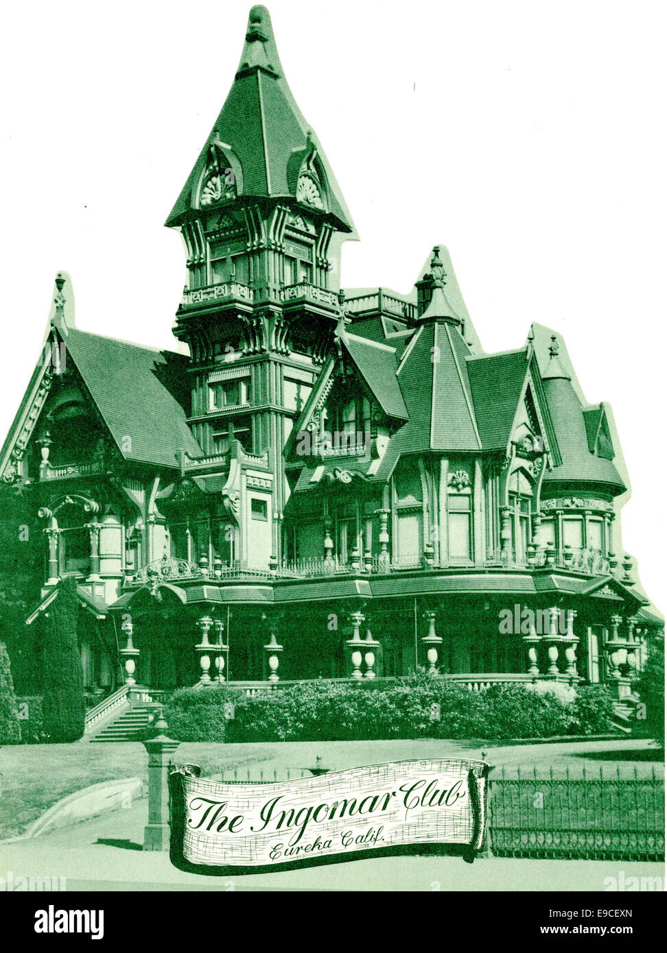 This image features a menu from The Ingomar Club, located in Eureka ...