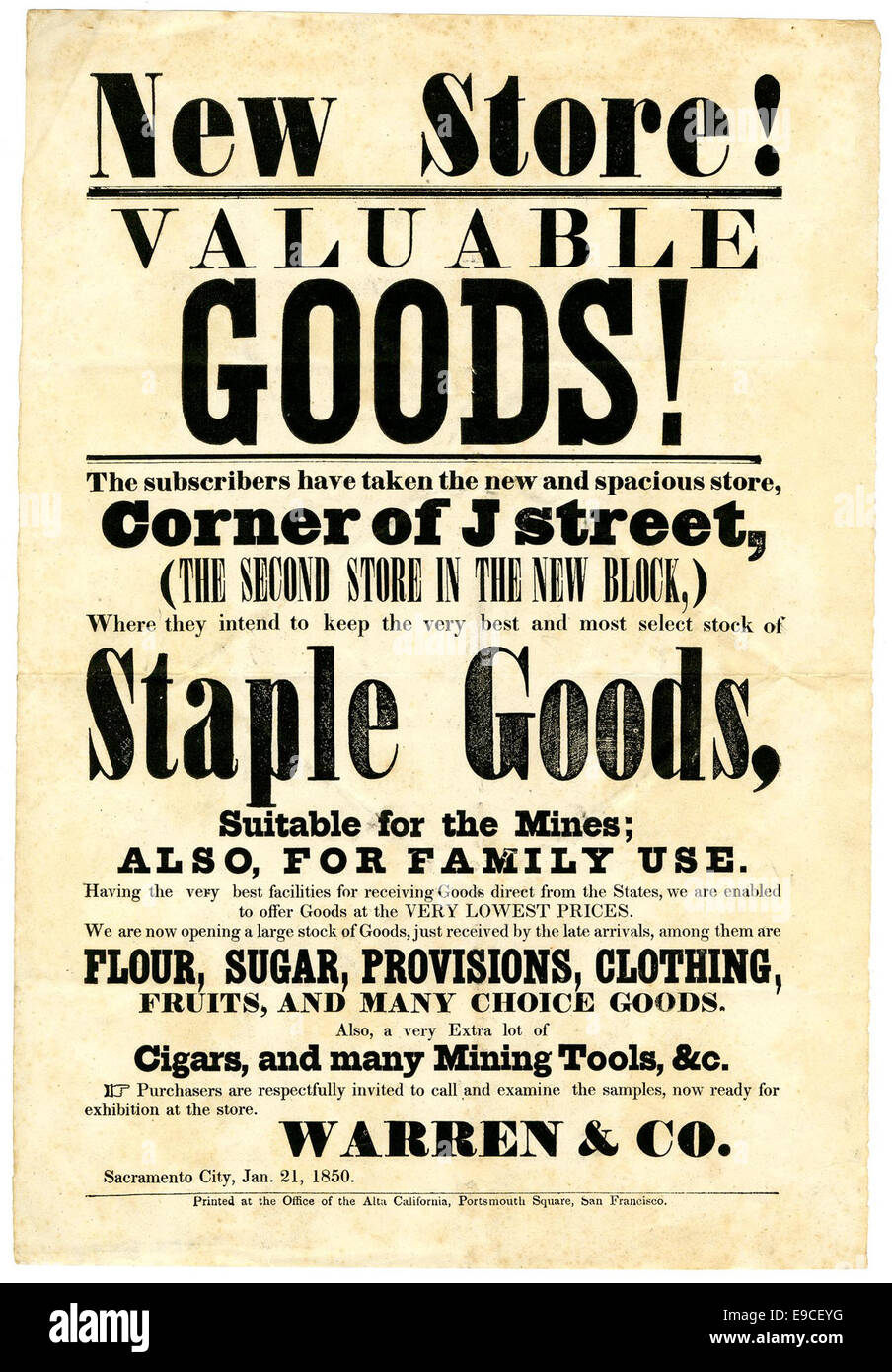 Historical display advertisement Cut Out Stock Images & Pictures - Alamy
