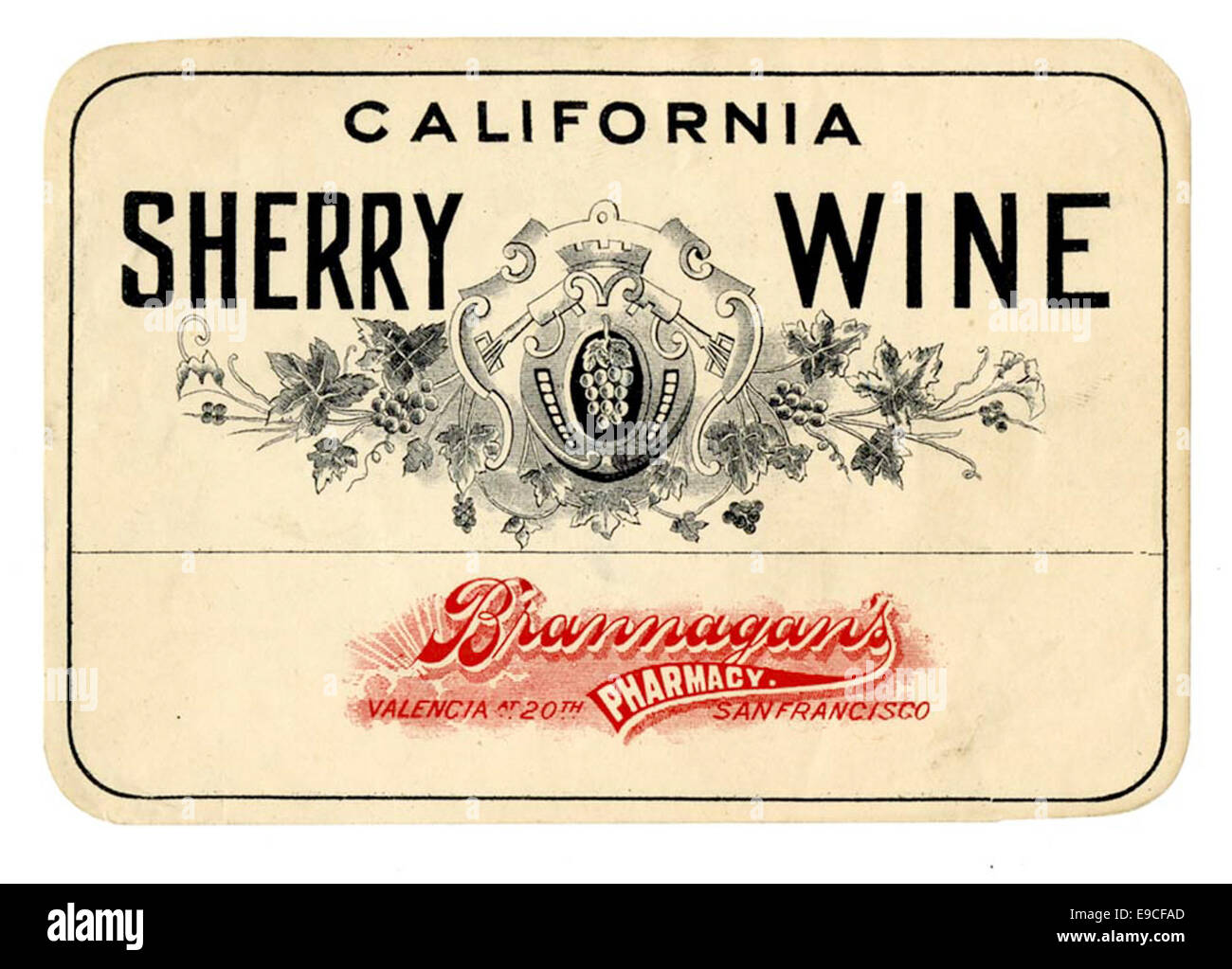 Old California Wine Label Stock Photos & Old California Wine Label ...