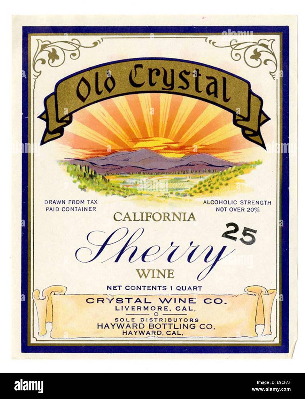 Sherry wine of california hi-res stock photography and images - Alamy