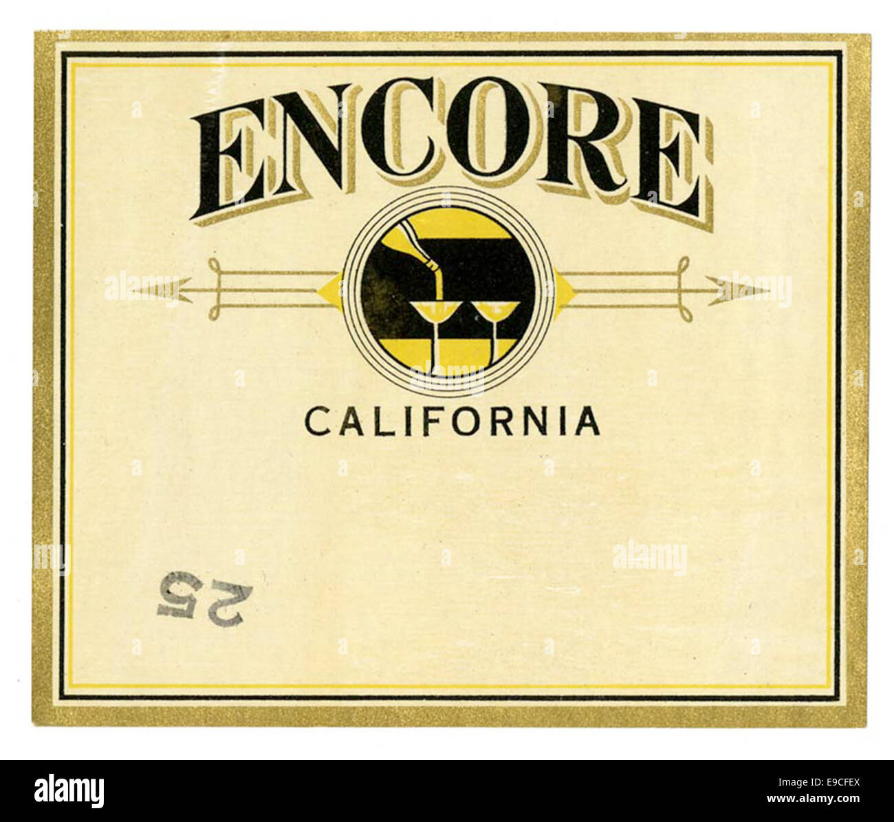 Old california wine label hi-res stock photography and images - Alamy