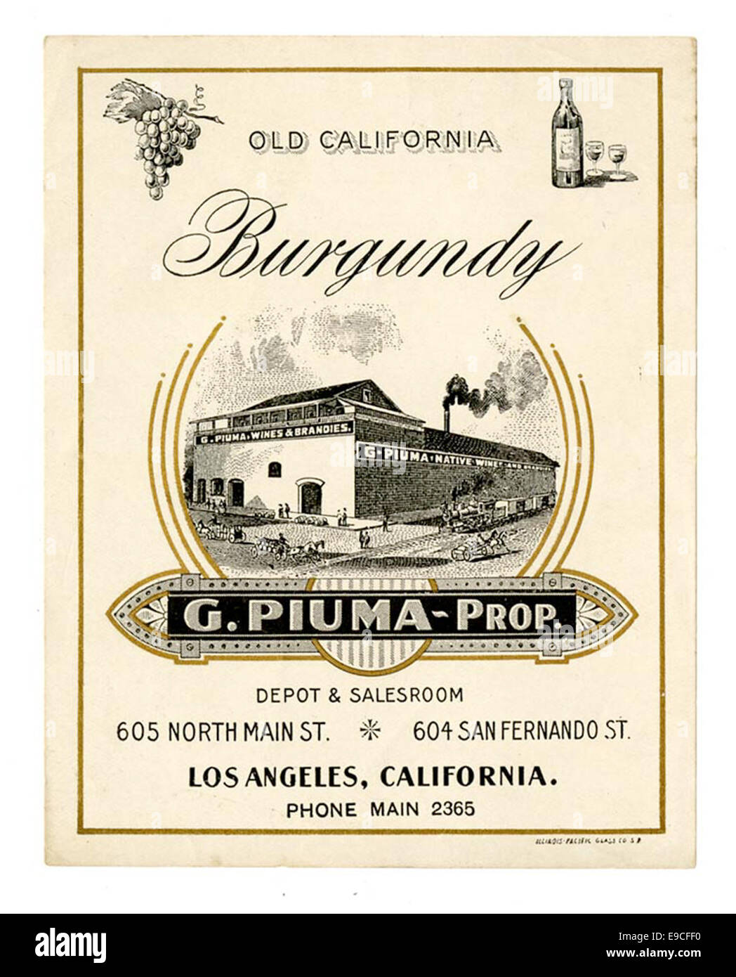 Old wine label hi-res stock photography and images - Alamy