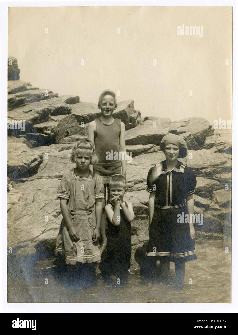[Children at beach] Stock Photo - Alamy