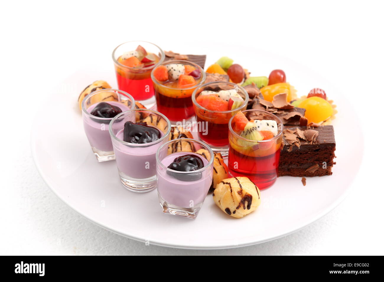 A assorted Mini cake delicious and beautiful Stock Photo - Alamy