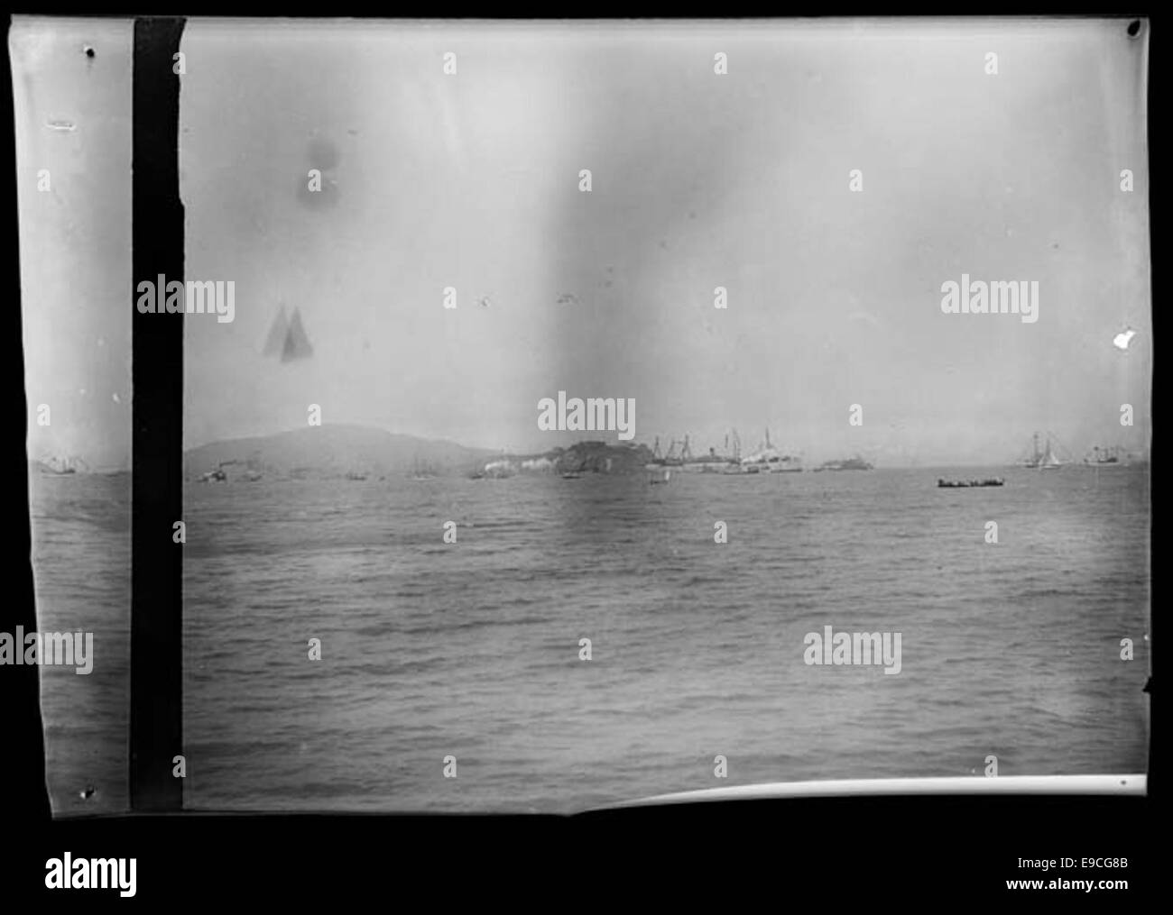 This photograph shows naval ships during the Spanish-American War ...