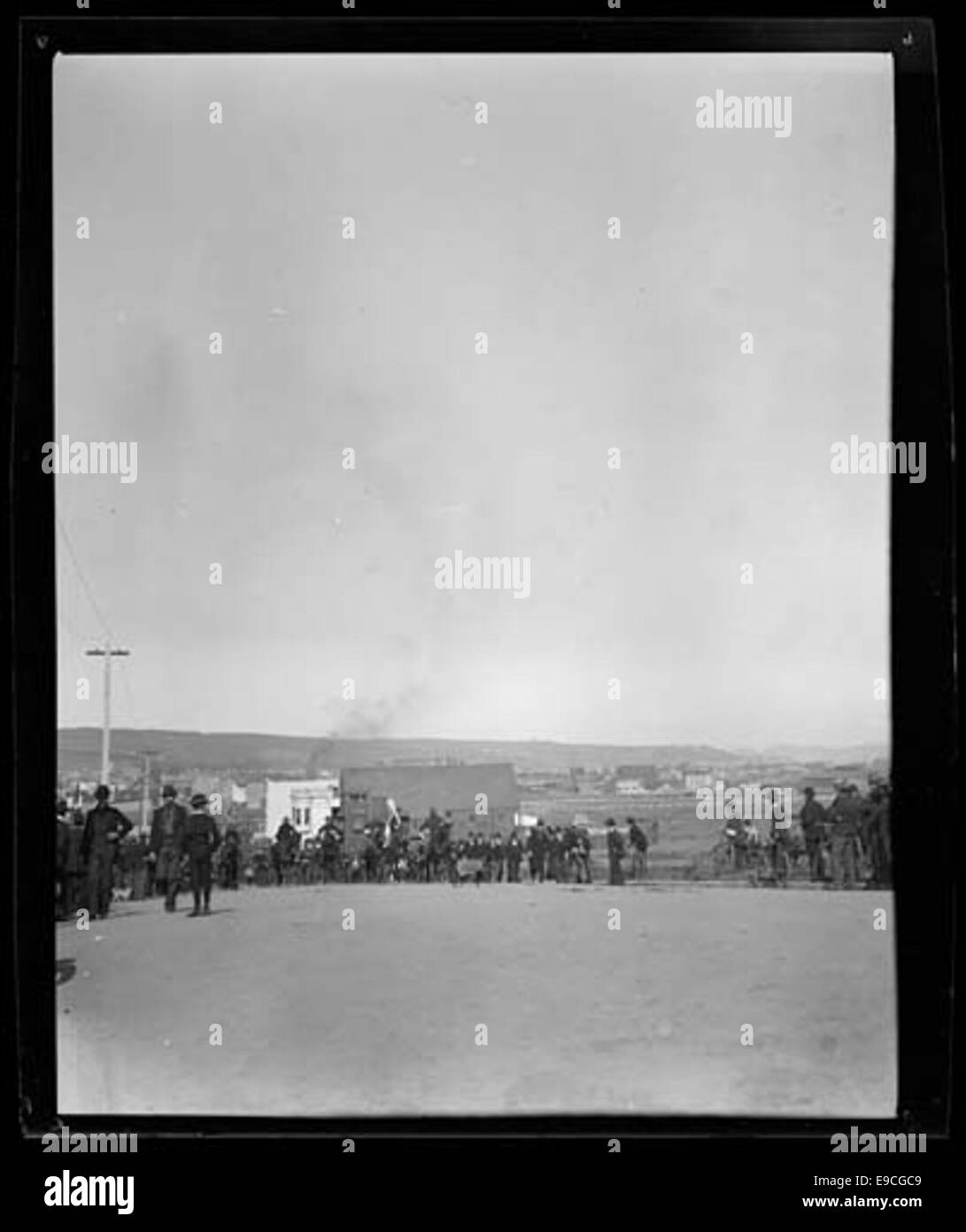 A photograph of the U.S. military expedition leaving San Francisco for ...