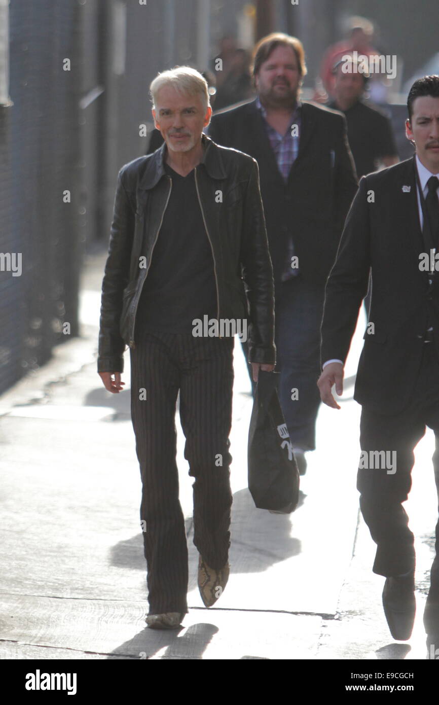 Billy Bob Thornton departs Jimmy Kimmel Live! in Hollywood. Featuring ...
