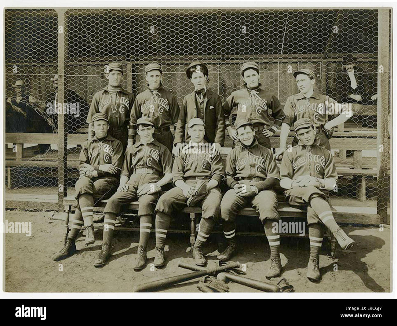 A vintage photograph of the Wiley B. Allen Co. baseball team ...