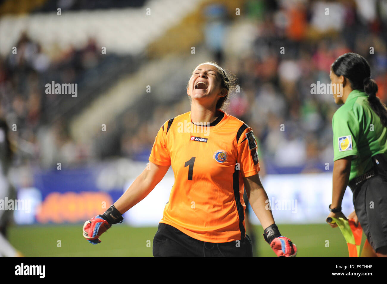 Chester, Pennsylvania, USA. 24th Oct, 2014. Costa Rica's goalie, DINNIA ...