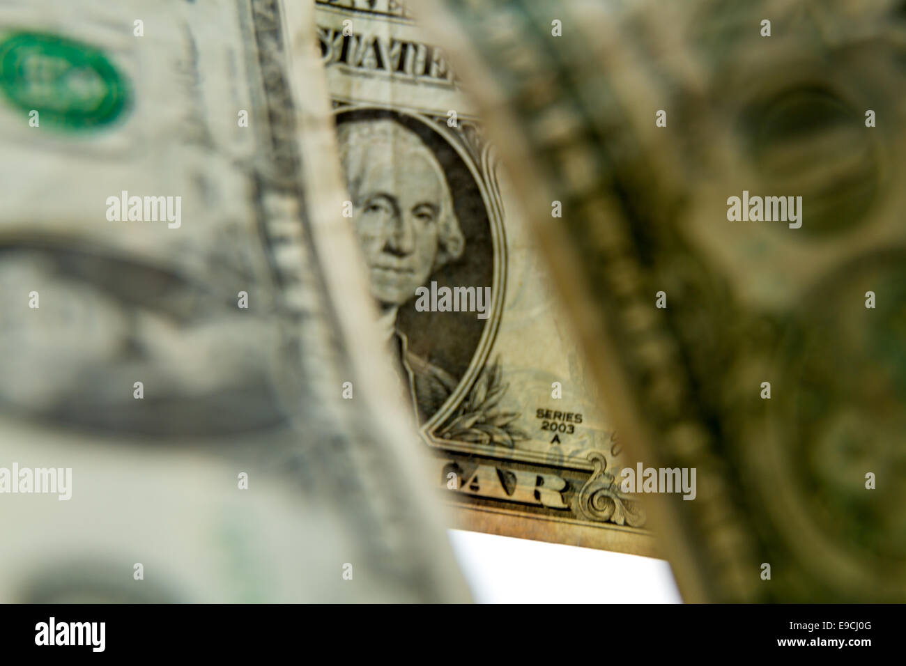 Raining dollar bills, closeup of money falling Stock Photo - Alamy