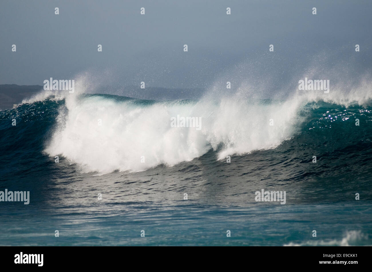 breaking waves wave sea seas rough ruff big large water spray white ...