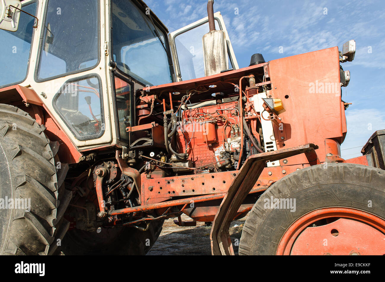 Old farm tractor may be still in use, but very rusty Stock Photo - Alamy