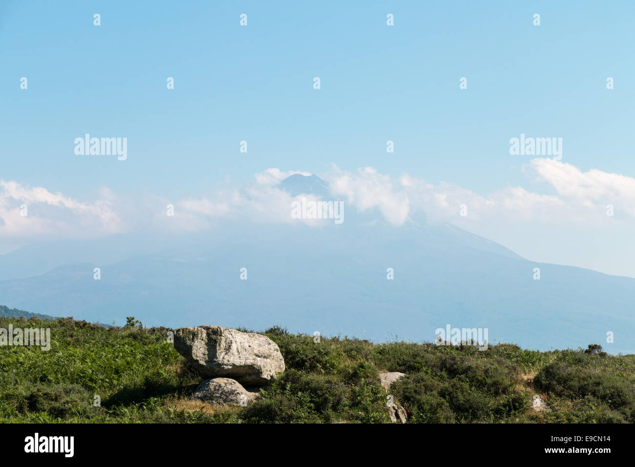 Mount Etna active europe volcano Stock Photo - Alamy