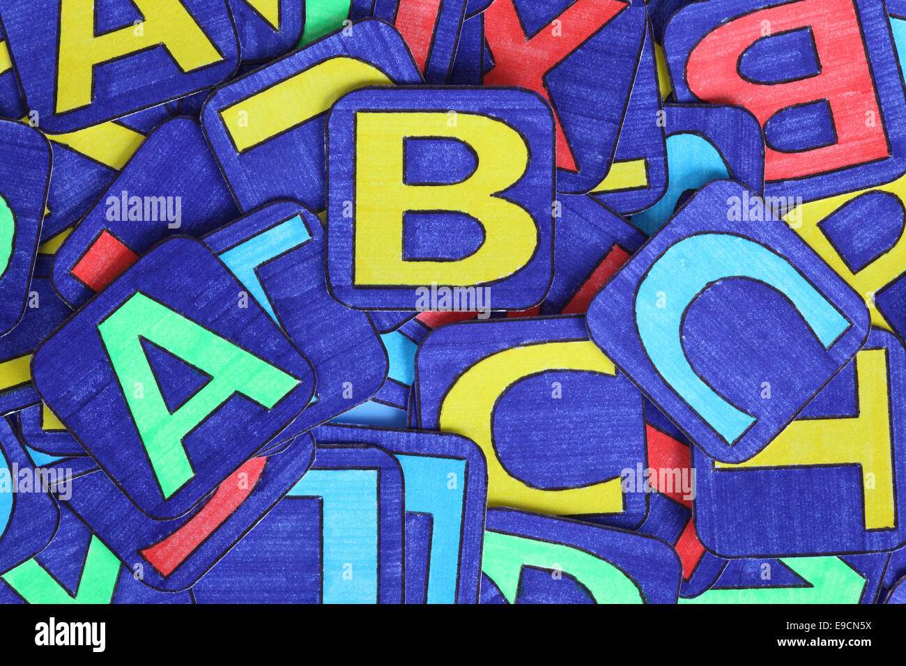 ABC. Letters Heap. Letters drawn by me Stock Photo - Alamy