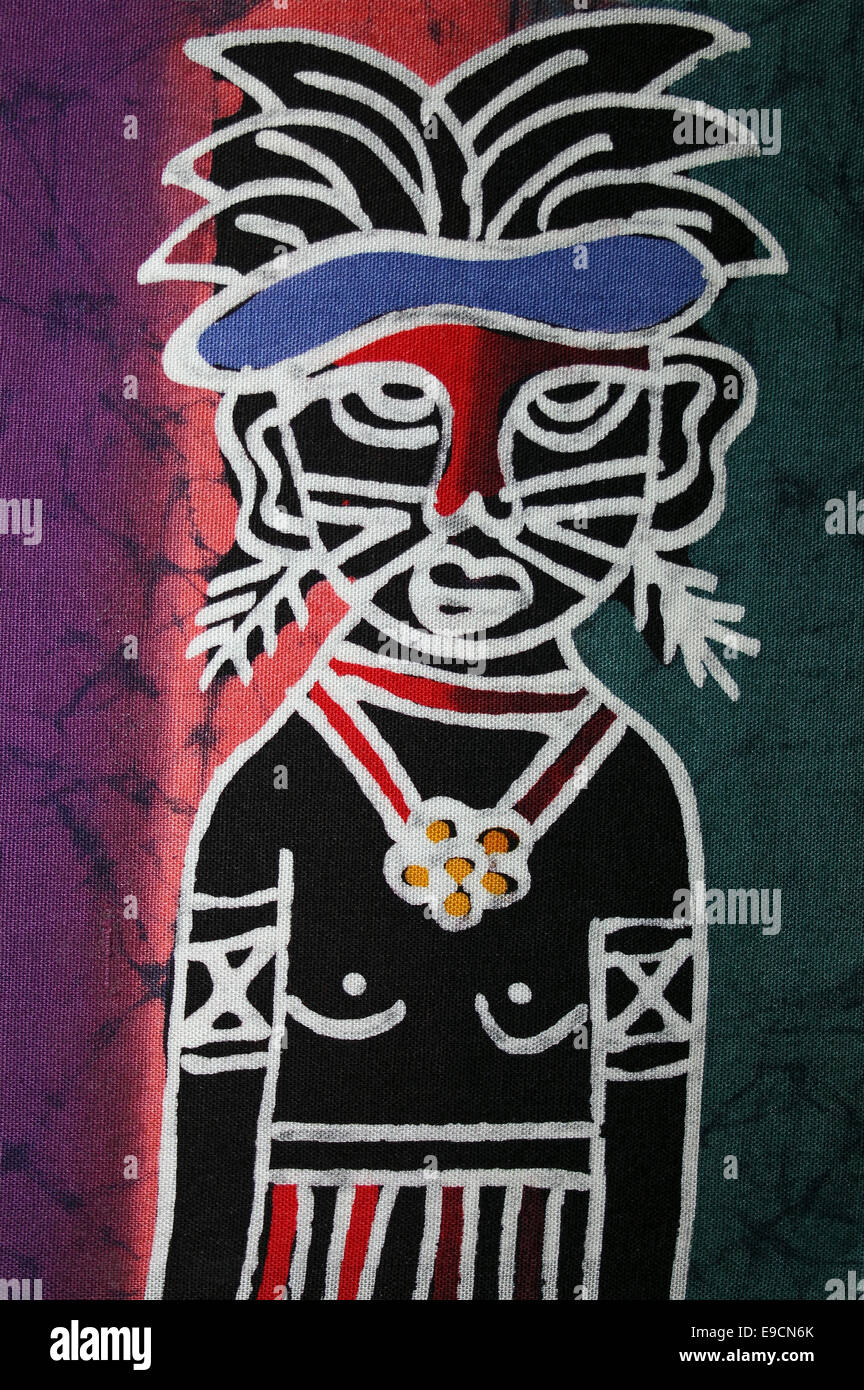 Tribal Batik From Indonesia Stock Photo - Alamy