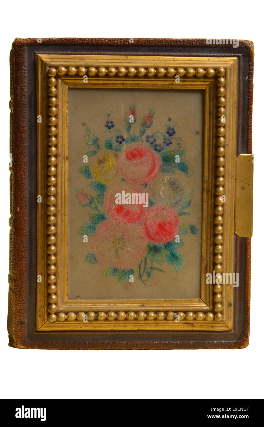 old photo album on a white background Stock Photo - Alamy