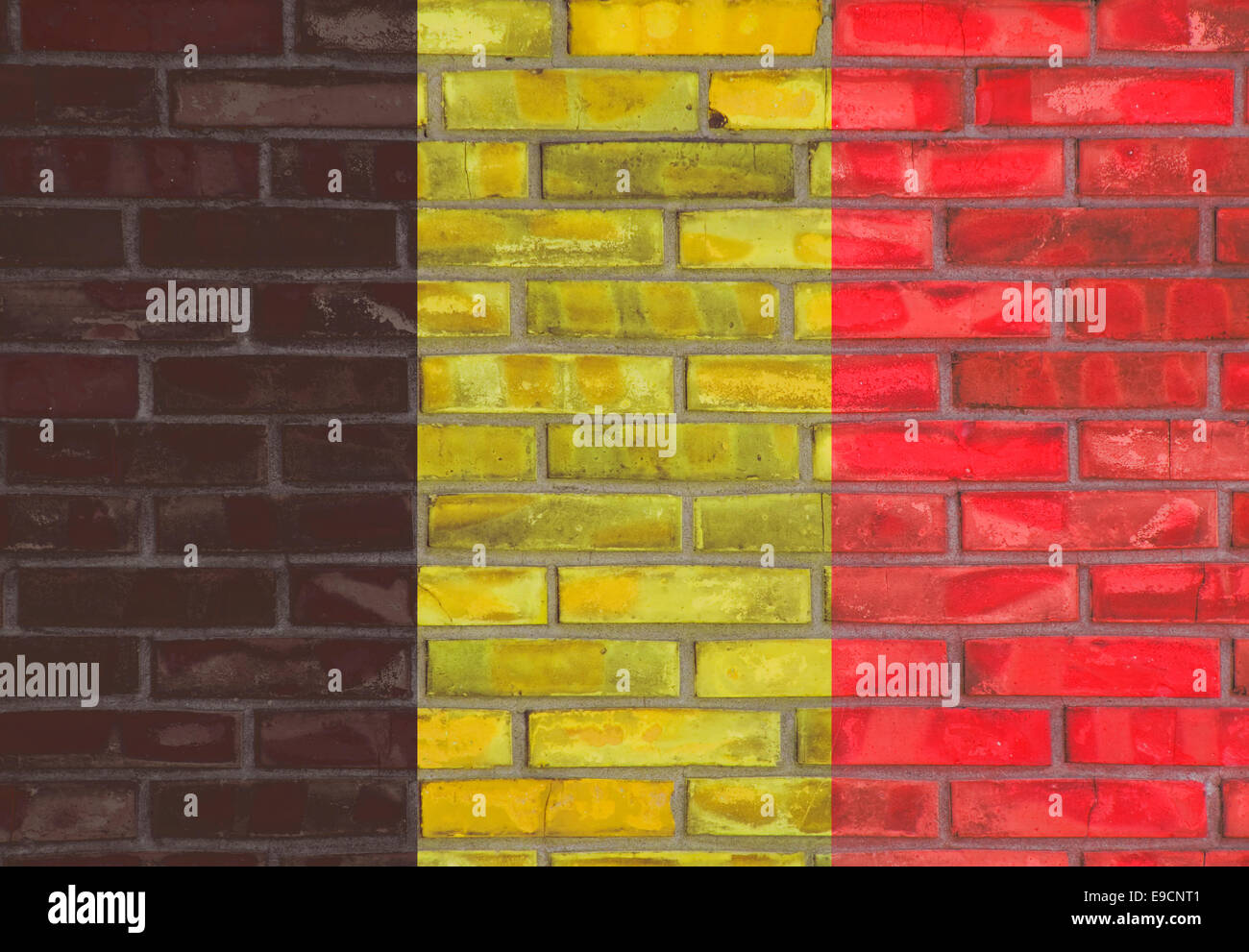 brick wall with belgium flag drawn, perfect for a beautiful background ...