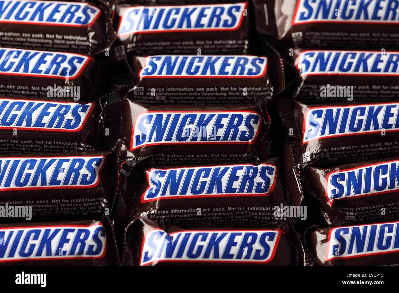 Tambov, Russian Federation - September 01, 2012 Snickers minis candy ...