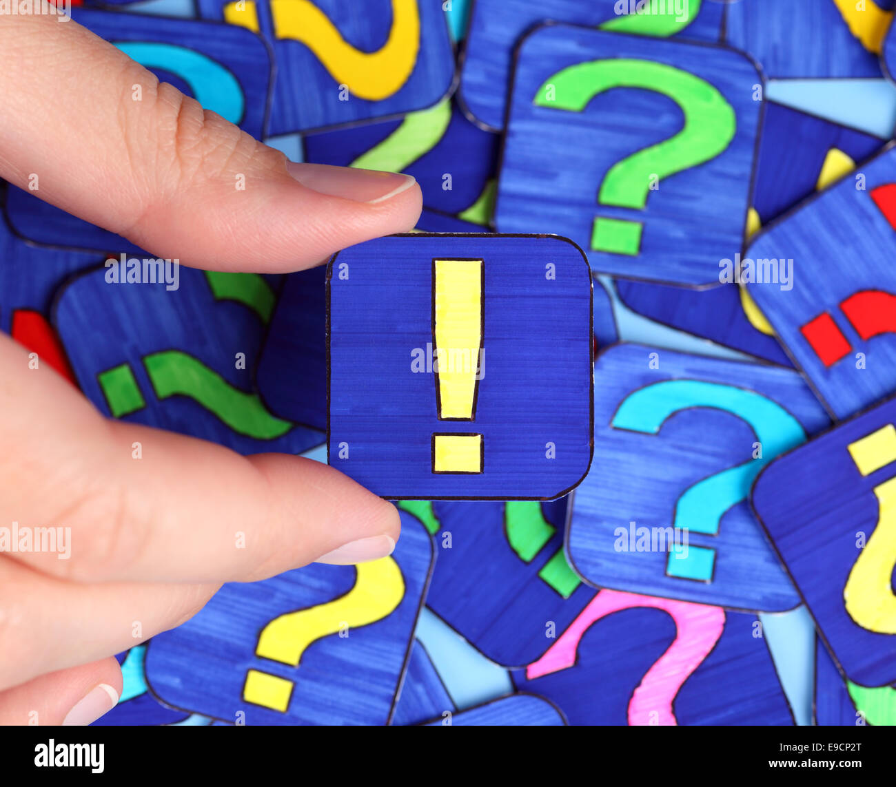 Question exclamation marks drawn hi-res stock photography and images - Alamy