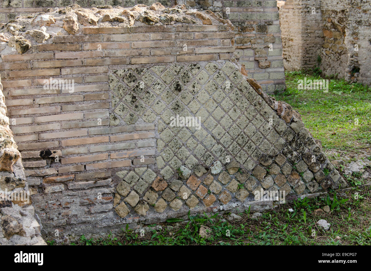 Park Latin Tombs,Opus Reticolatum Stock Photo - Alamy