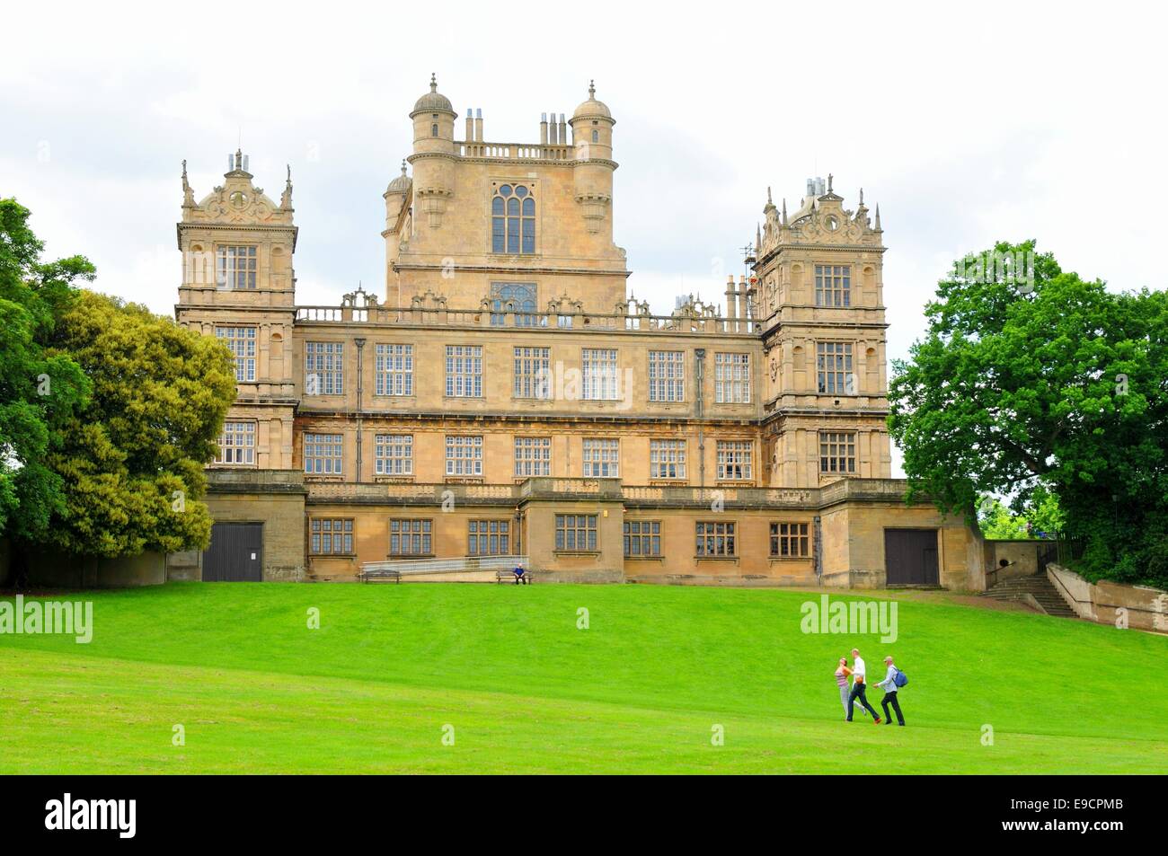 NOTTINGHAM, UK. JUNE 1, 2014: Tourists admire the beautiful ...