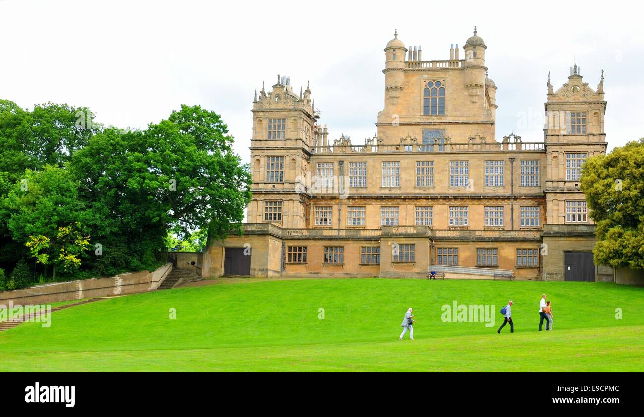 NOTTINGHAM, UK. JUNE 1, 2014: Tourists admire the beautiful ...