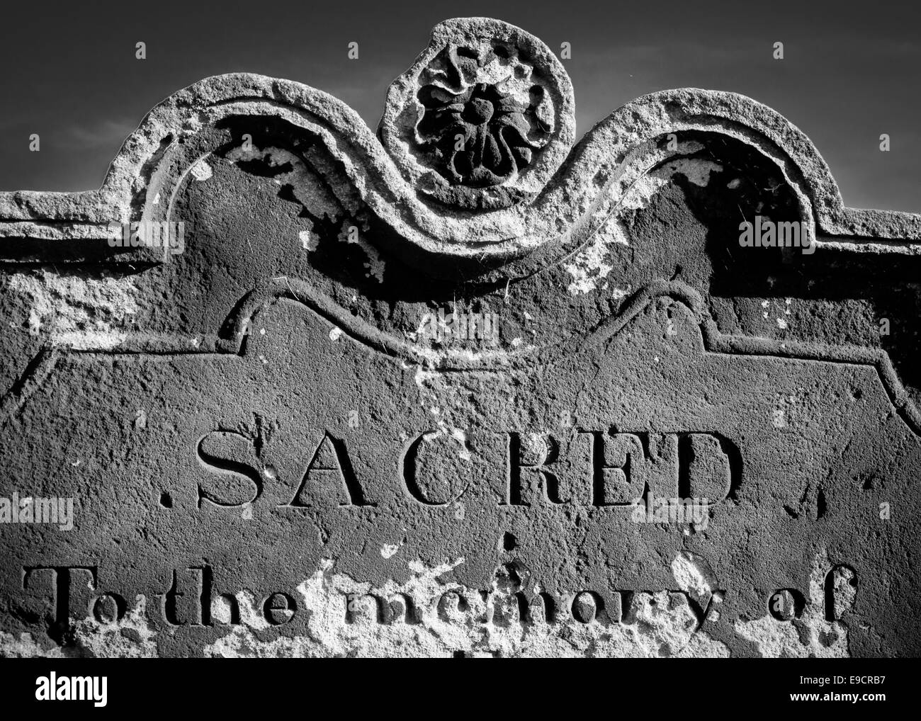 Old granite blank headstone in hi-res stock photography and images - Alamy