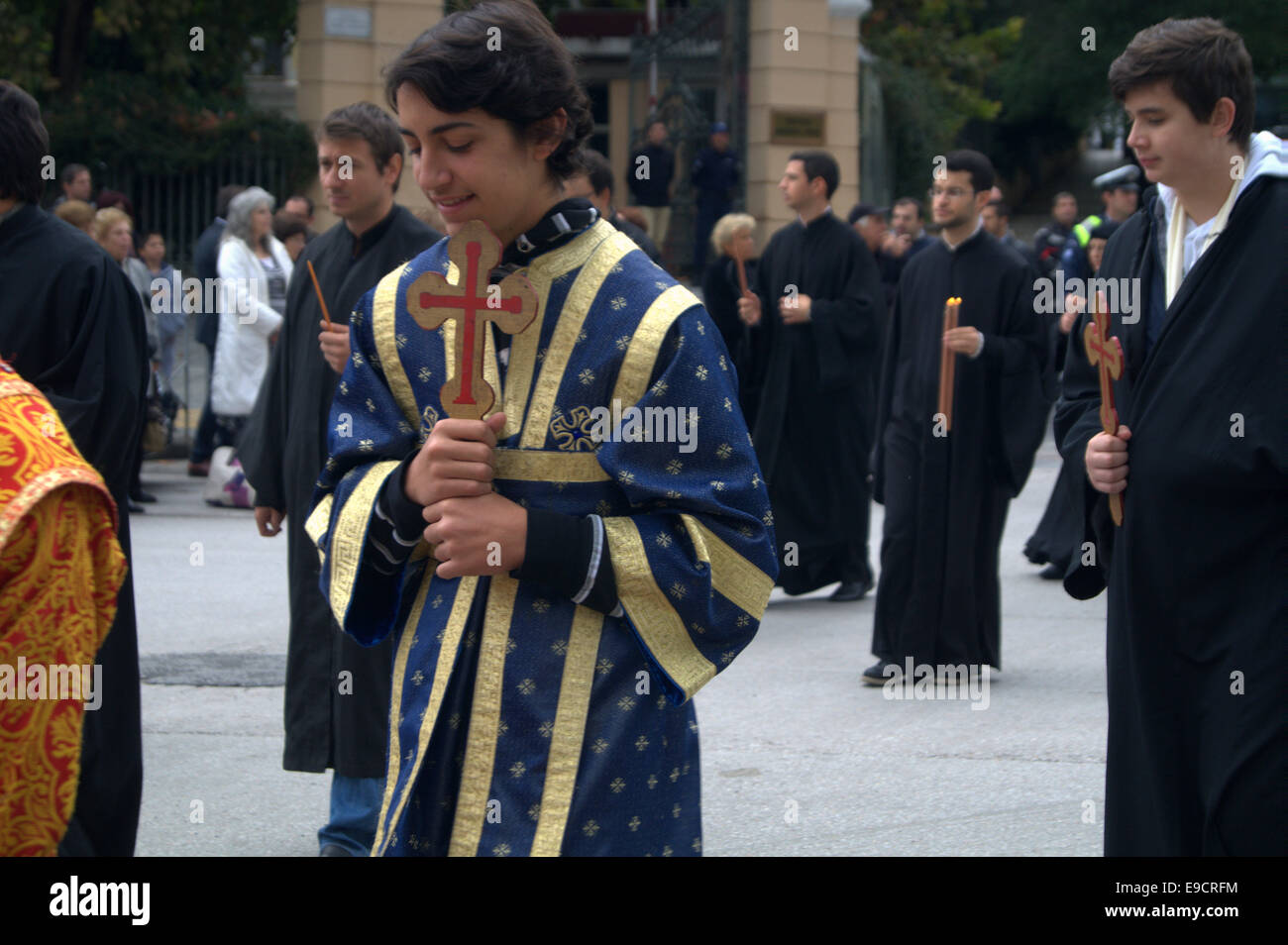 Thessaloniki, Greece. 25th Oct, 2014. Litany in honor of St Demetrious ...