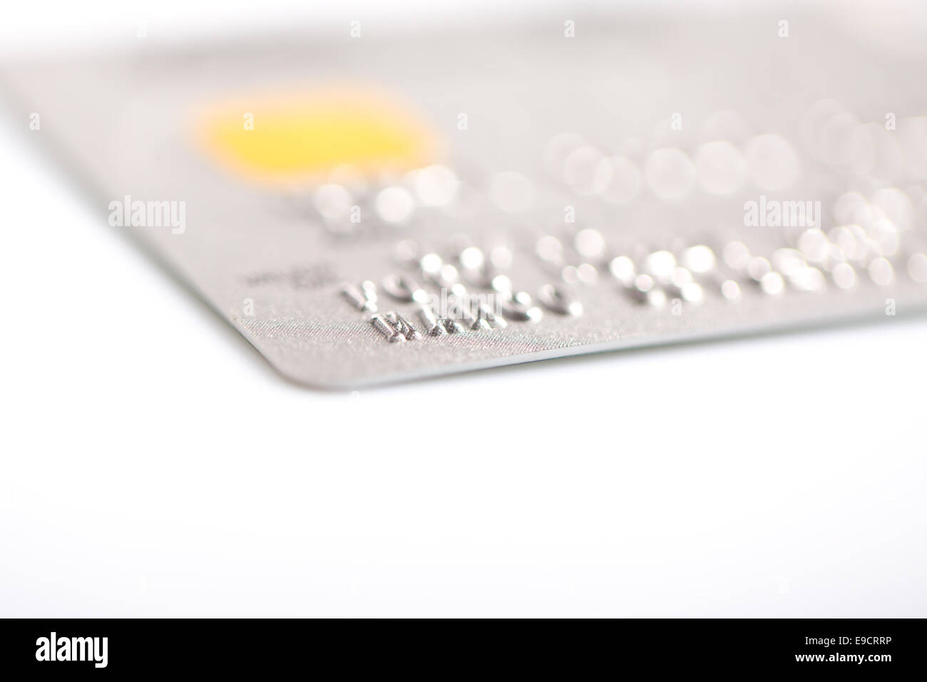 Close up of credit card on a white background Stock Photo - Alamy