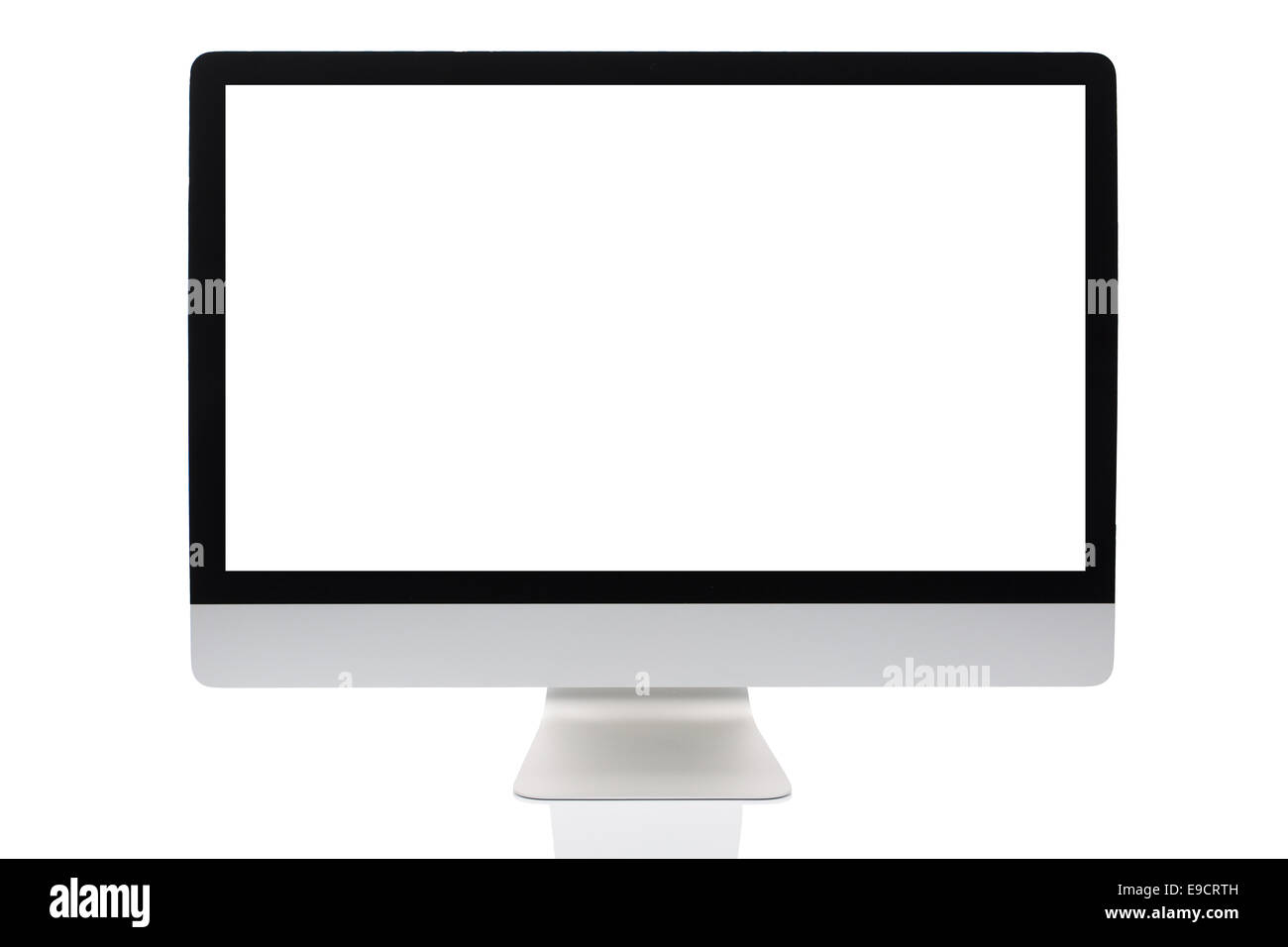 Computer screen isolated on a white background Stock Photo - Alamy