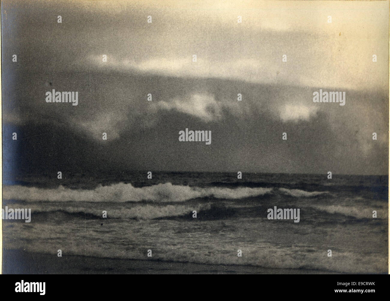 A dramatic photograph capturing a heavy squall, showcasing the ...