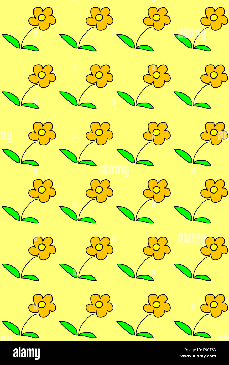 Symmetrical patterns of flowers Cut Out Stock Images & Pictures - Alamy