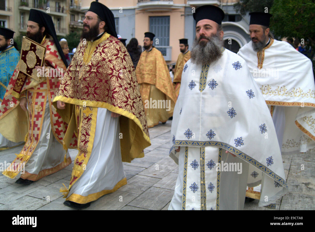 Thessaloniki, Greece. 25th Oct, 2014. Litany in honor of St Demetrious ...