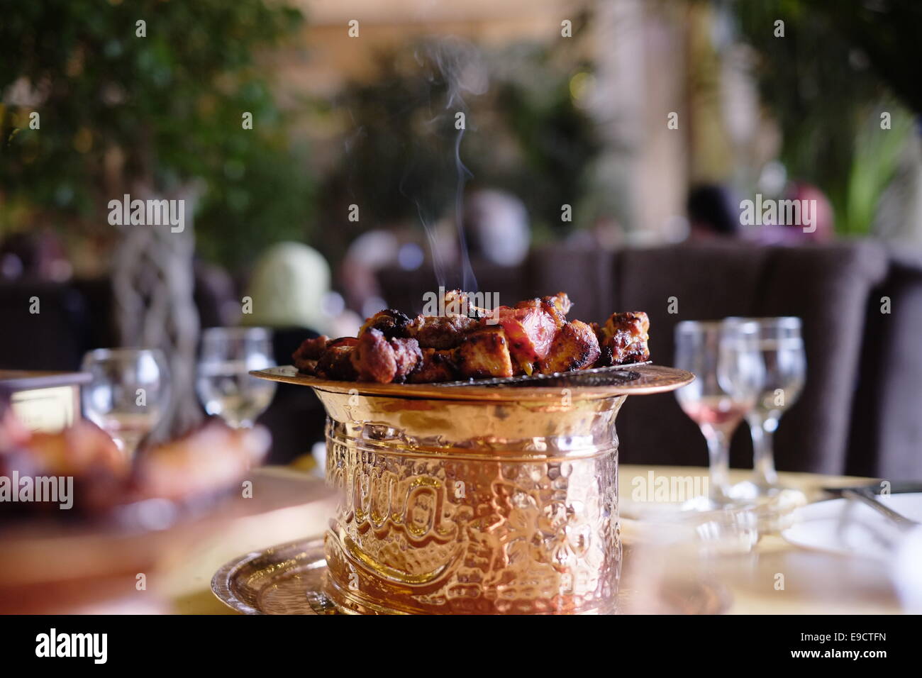 Traditional Lamb Kebab also kebap, kabob, kebob, or kabab which is a ...