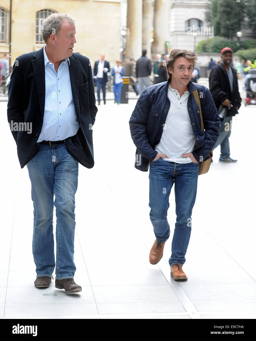 Jeremy Clarkson and Richard Hammond arrive at BBC Studios Featuring ...