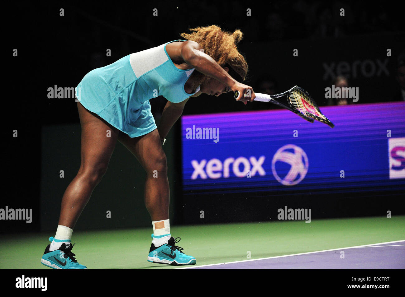 Serena williams smashes racket hi-res stock photography and images - Alamy