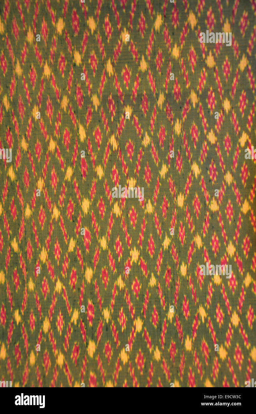 Thai art on Fabric texture, cloth background Thai Style Stock Photo - Alamy