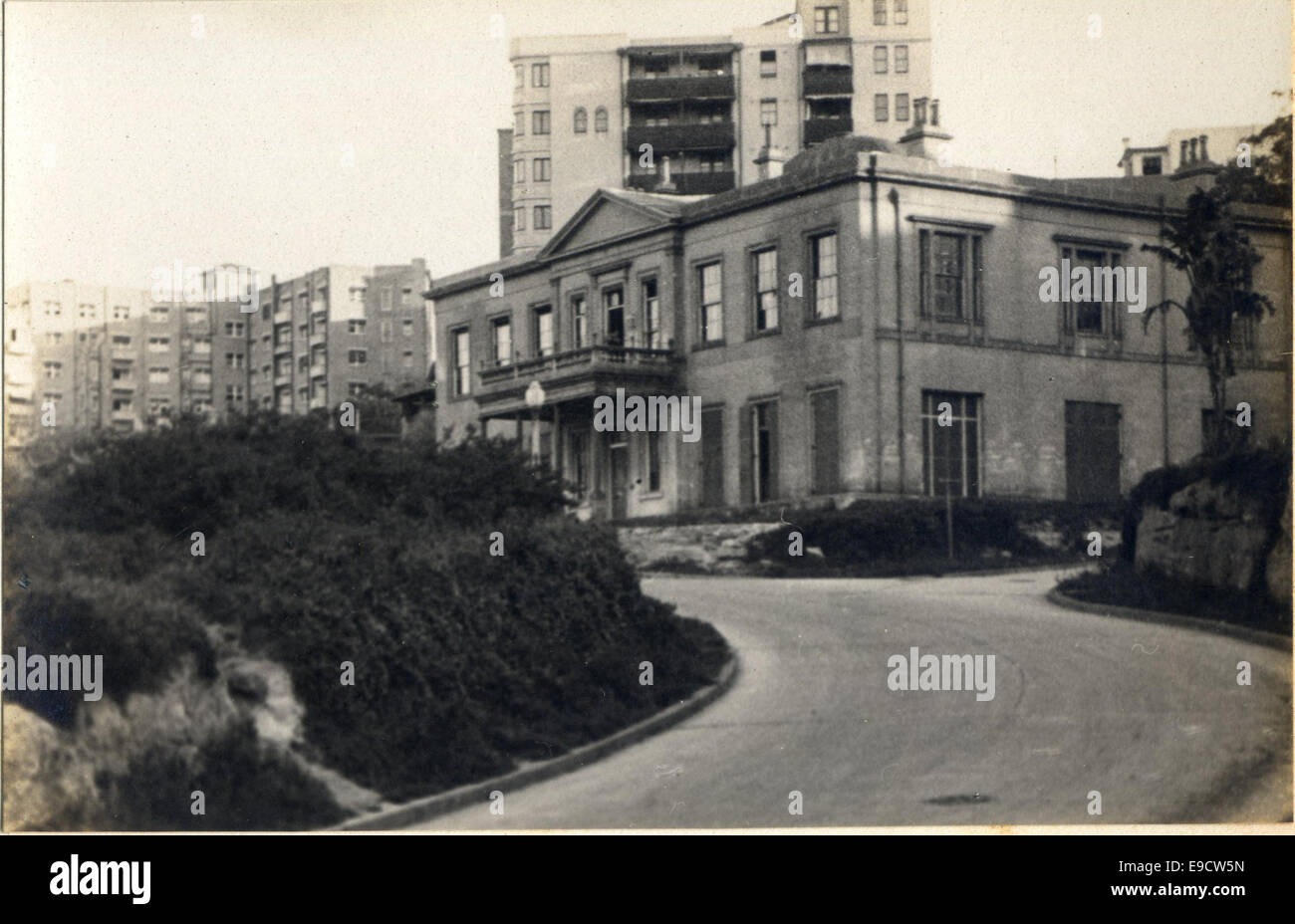 A photograph of Elizabeth Bay House, a historic Georgian-style mansion ...