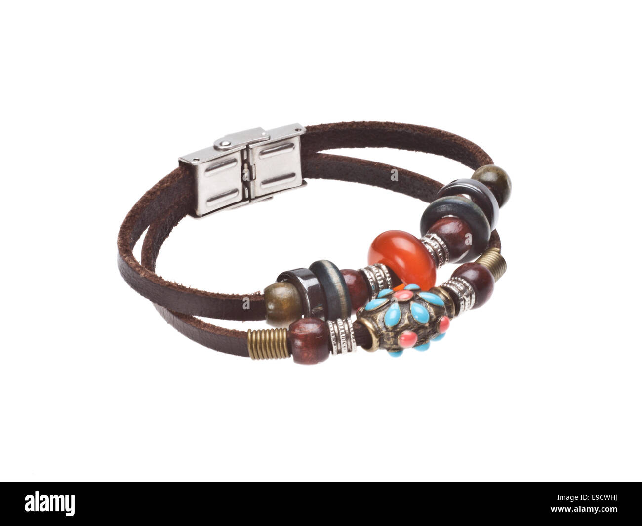 Bracelet isolated on white background Stock Photo - Alamy