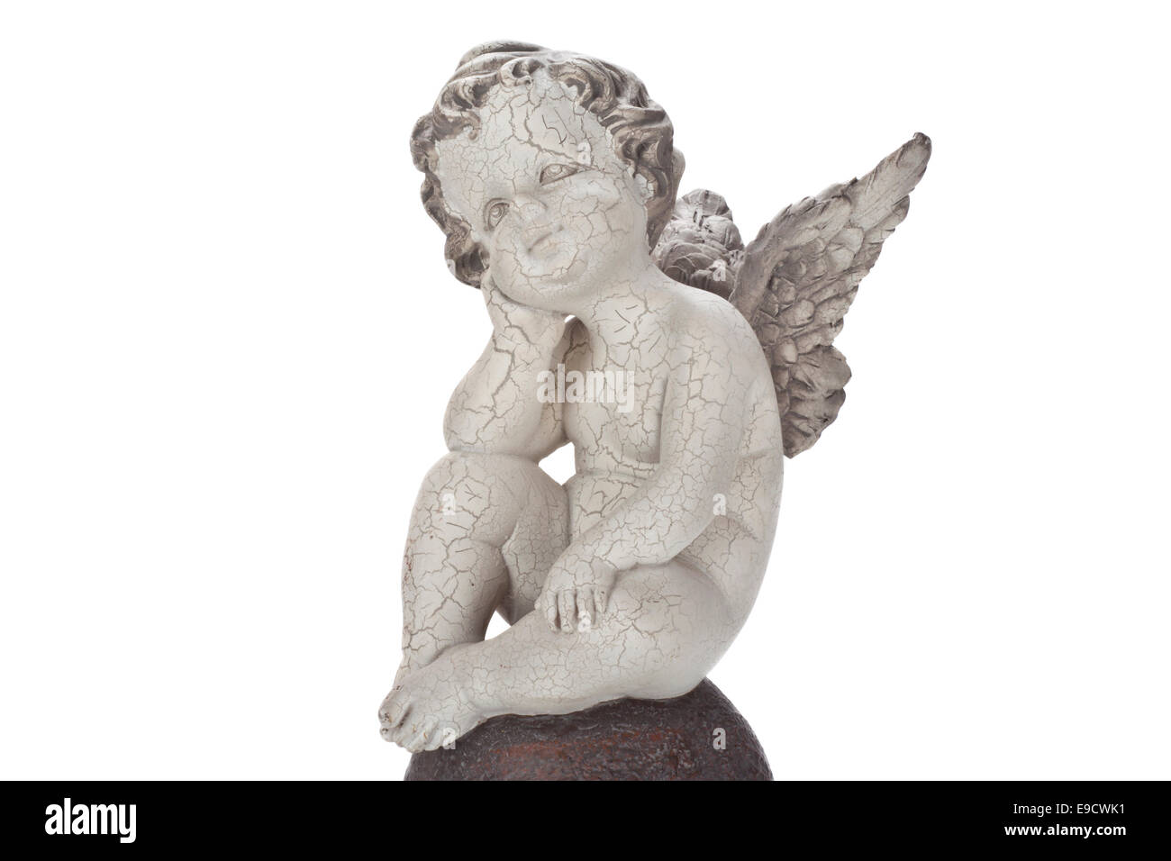 Little angel - isolated on white background Stock Photo - Alamy
