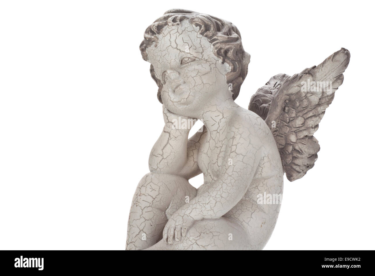 Little angel - isolated on white background Stock Photo - Alamy