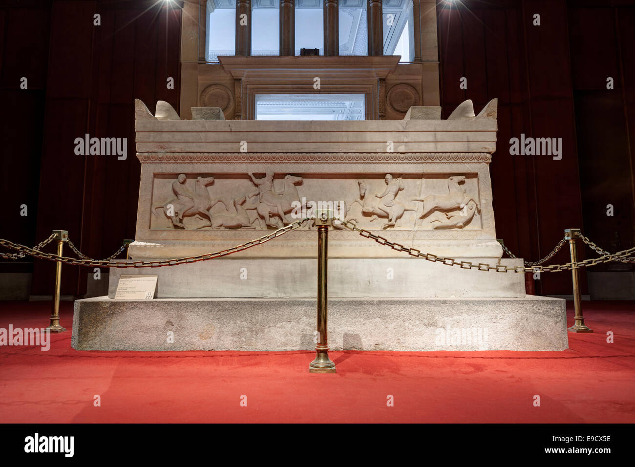 Satrap sarcophagus, Istanbul archaeological museum, Istanbul, Turkey ...