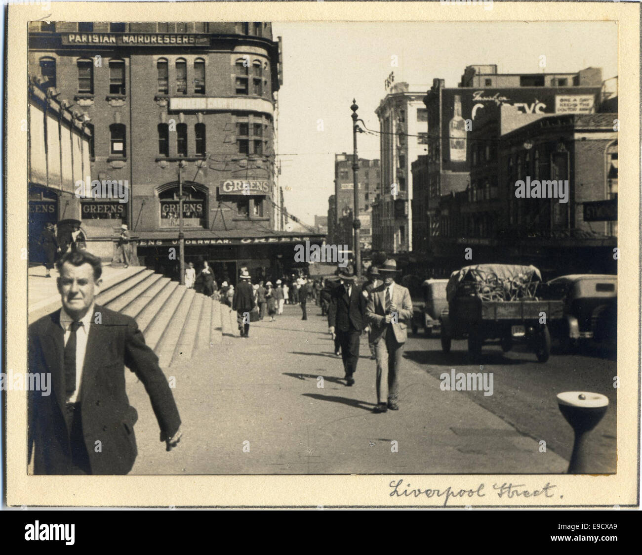 This photograph captures Liverpool Street, a prominent area known for ...
