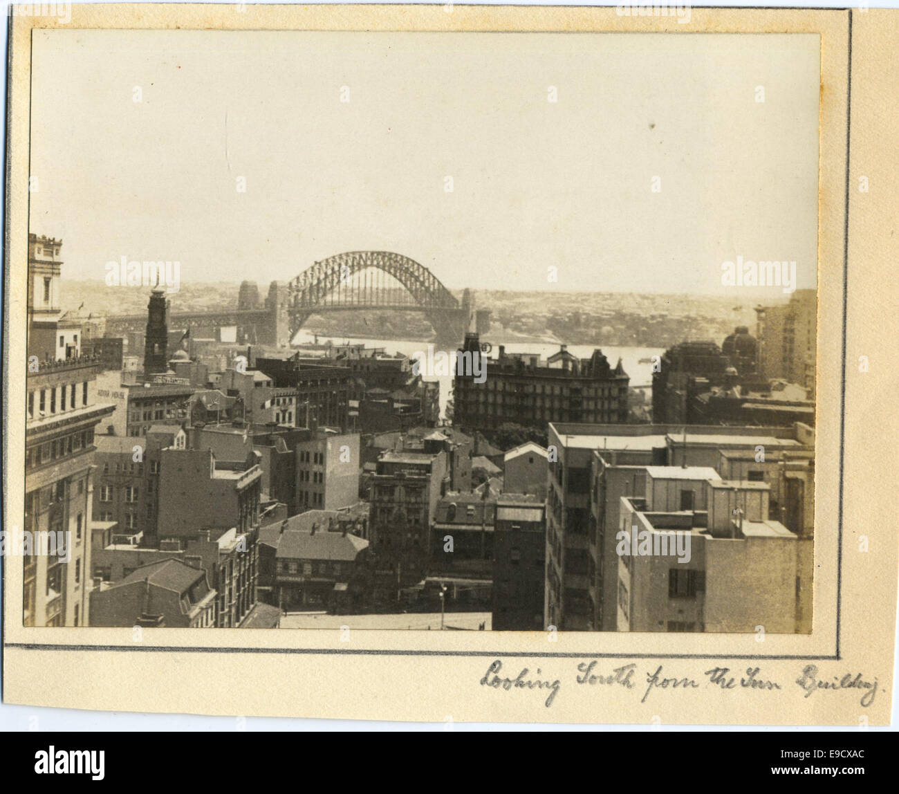 A photograph taken from the Sun Building, looking southward. The image ...