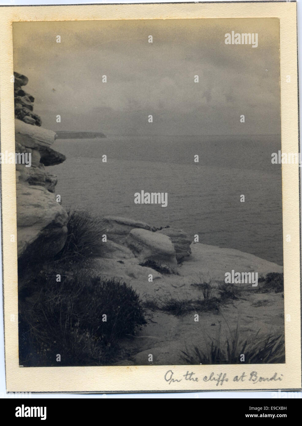 This photograph captures the dramatic landscape of Bondi Beach ...