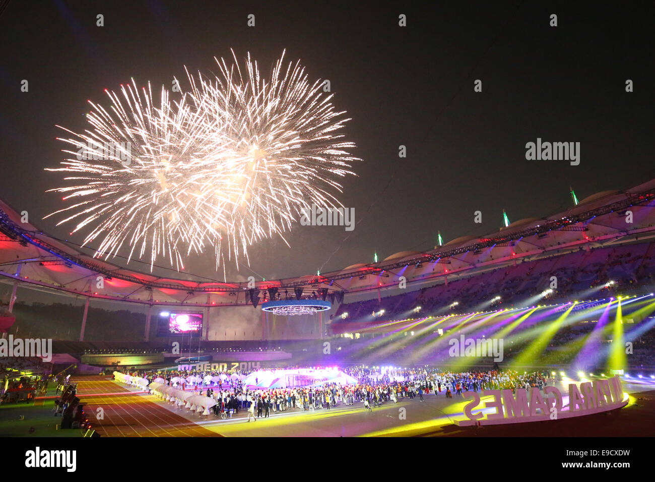 Incheon, South Korea. 24th Oct, 2014. General View Closing Ceremony ...